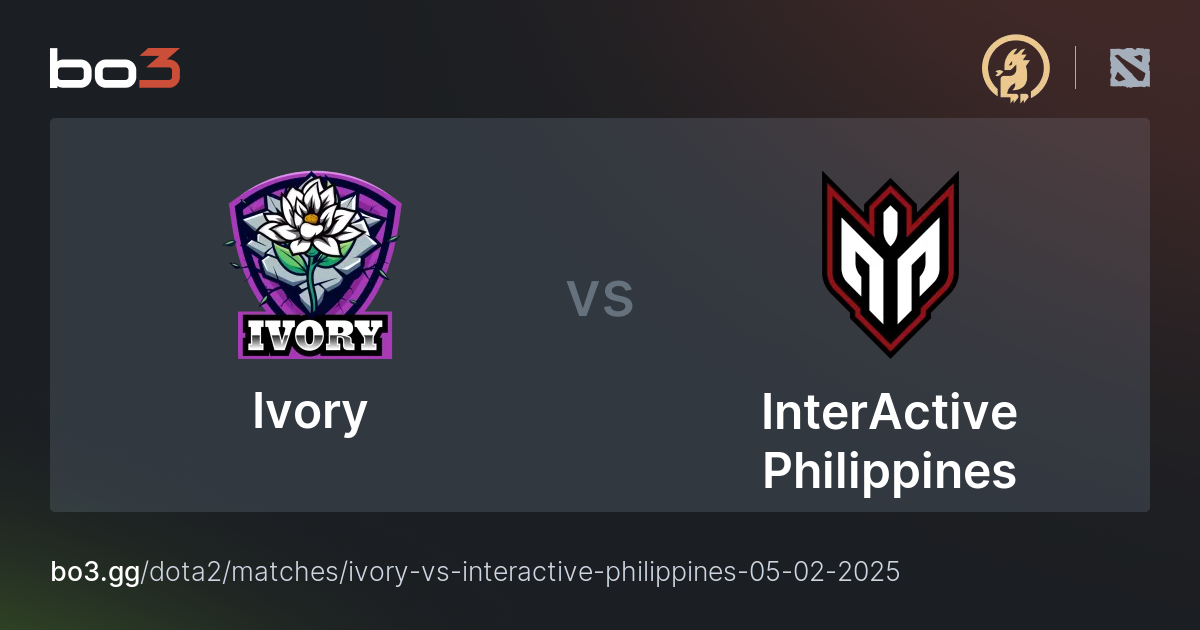 Ivory против InterActive Philippines - Dota 2 Live – bo3.gg