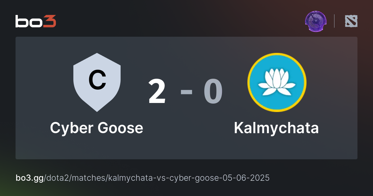 Cyber Goose vs Kalmychata - Dota 2 – bo3.gg