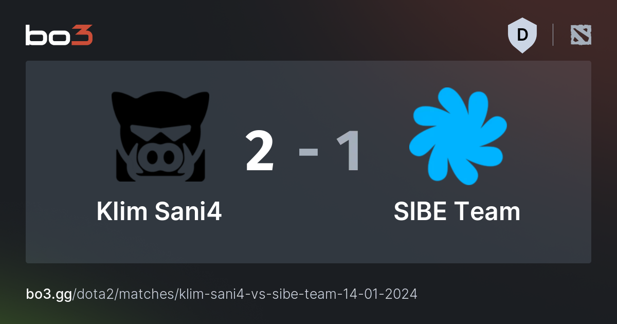 Klim Sani4 vs SIBE Team - Dota 2 – bo3.gg