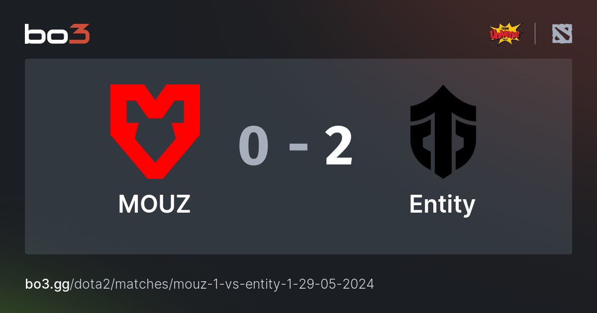 MOUZ vs Entity - Dota 2 – bo3.gg