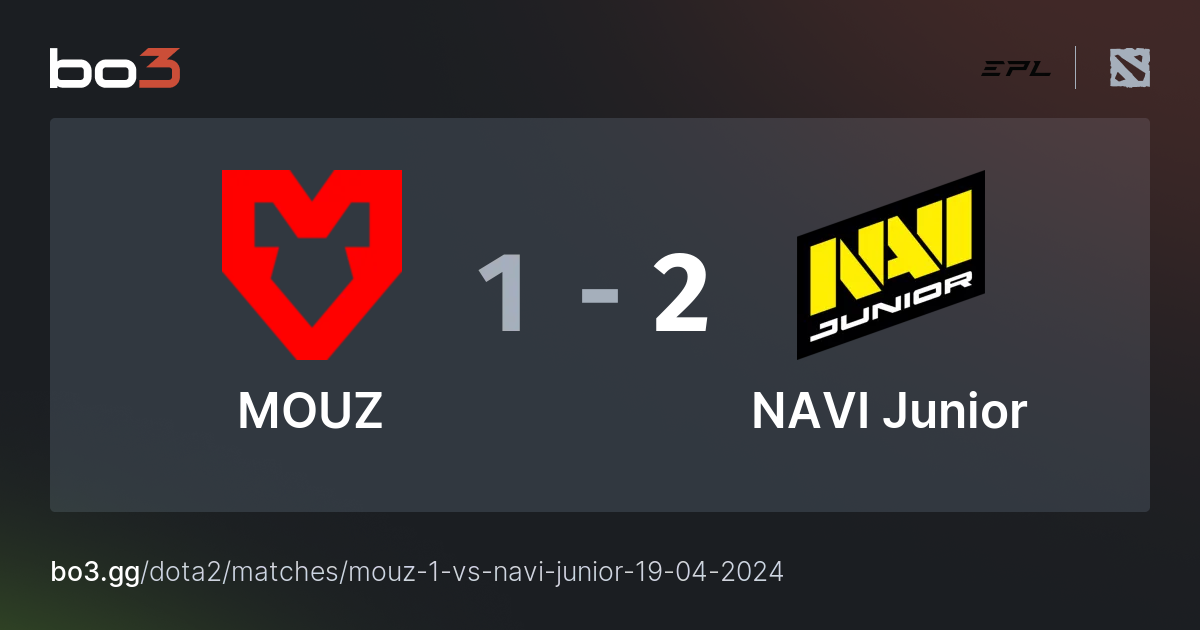 MOUZ vs NAVI Junior - Dota 2 – bo3.gg