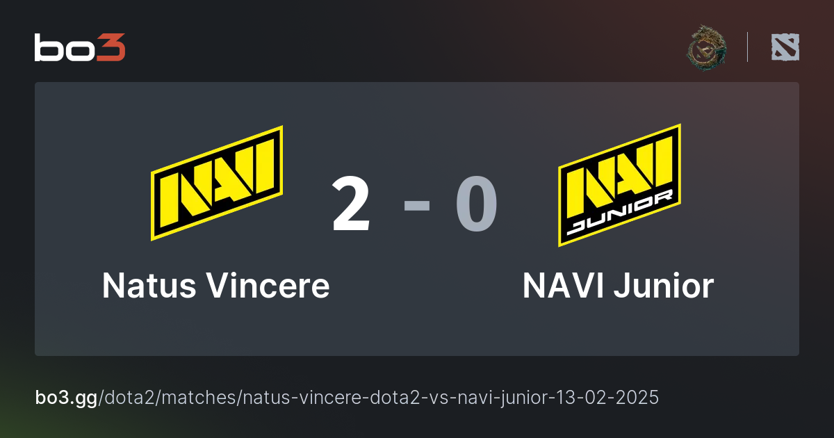 Natus Vincere vs NAVI Junior - Dota 2 – bo3.gg