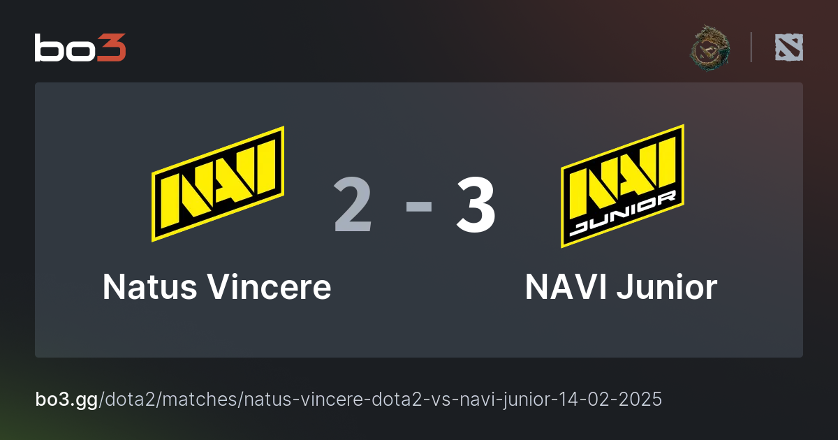 Natus Vincere vs NAVI Junior - Dota 2 Live – bo3.gg