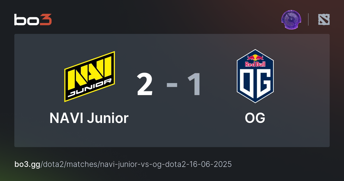 NAVI Junior vs OG - Dota 2 – bo3.gg