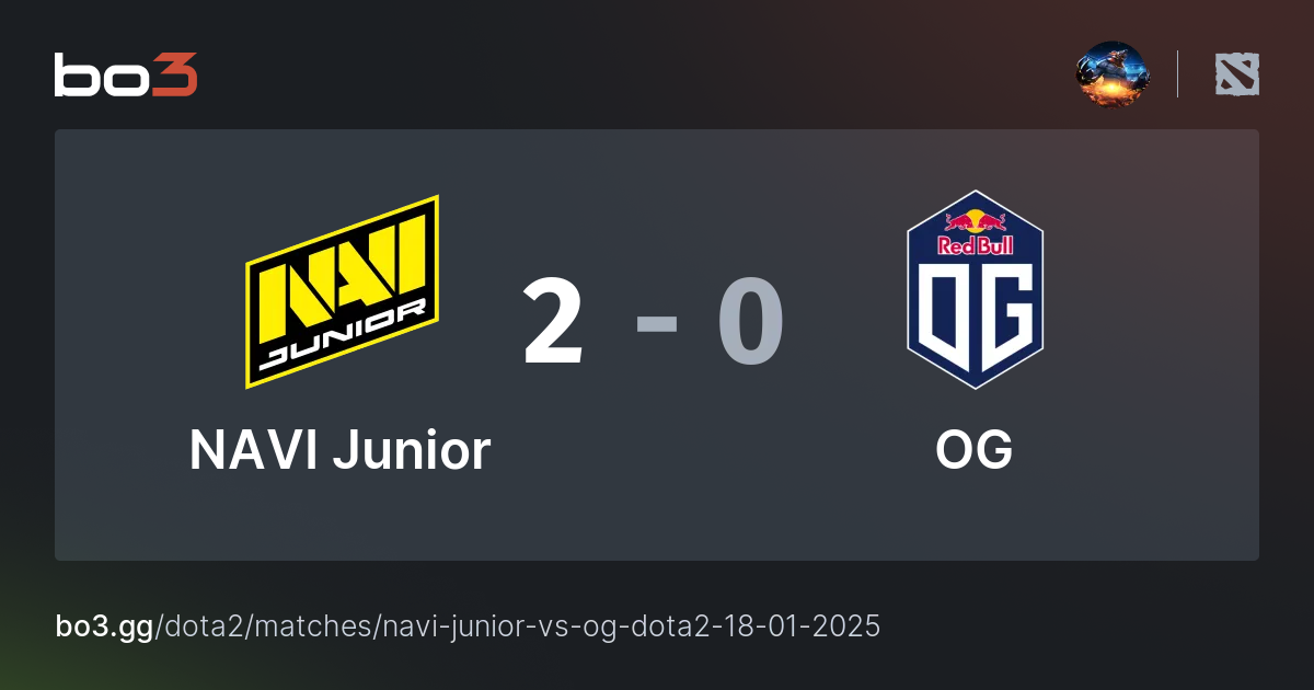 NAVI Junior vs OG - Dota 2 – bo3.gg