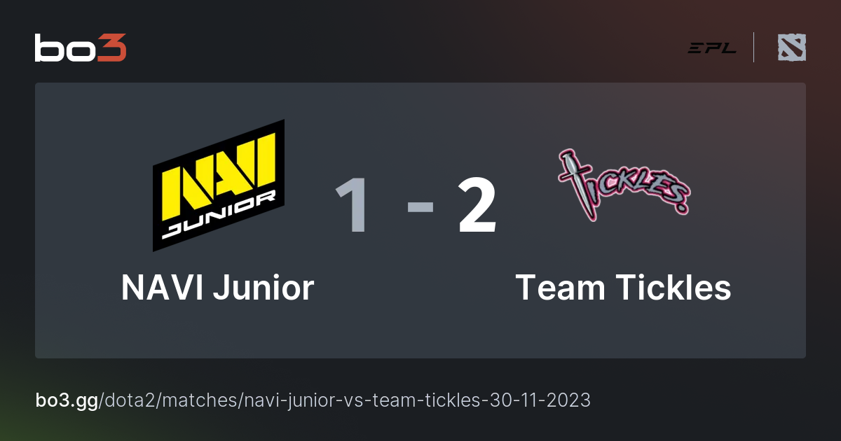 NAVI Junior vs Team Tickles - Dota 2 – bo3.gg