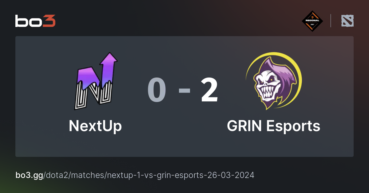 NextUp vs GRIN Esports - Dota 2 – bo3.gg
