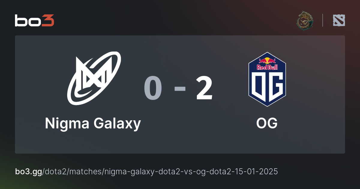 Nigma Galaxy vs OG - Dota 2 – bo3.gg