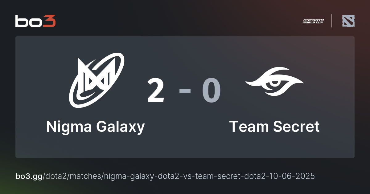 Nigma Galaxy vs Team Secret - Dota 2 Live – bo3.gg