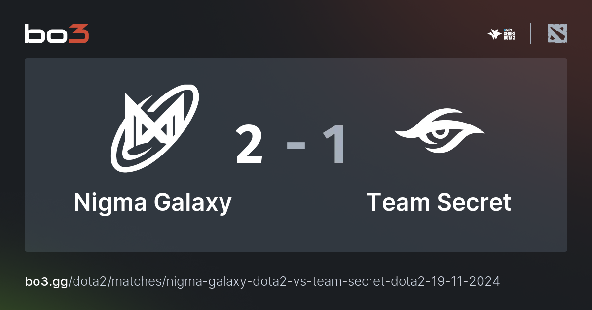 Nigma Galaxy vs Team Secret - Dota 2 – bo3.gg