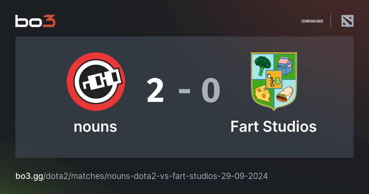 nouns vs Fart Studios - Dota 2 – bo3.gg