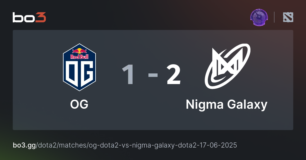 OG vs Nigma Galaxy - Dota 2 – bo3.gg