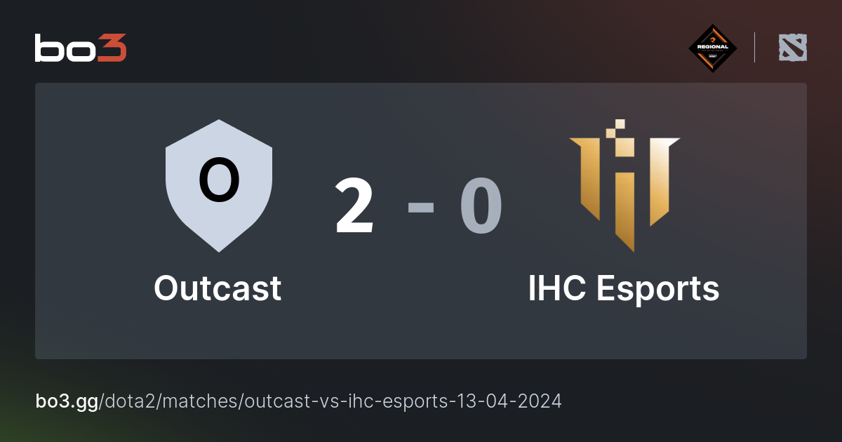 Outcast vs IHC Esports - Dota 2 – bo3.gg