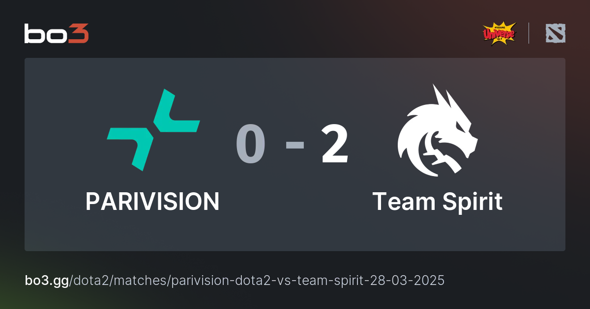 PARIVISION vs Team Spirit - Dota 2 – bo3.gg