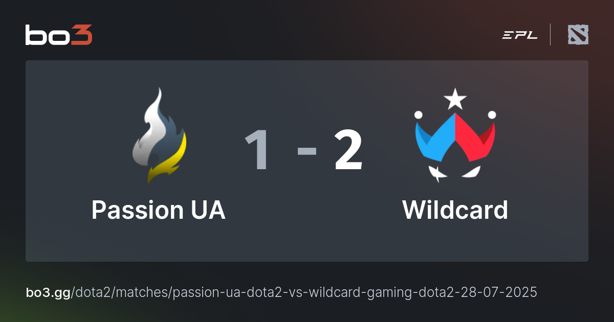 Passion UA против Wildcard - Dota 2 Live – bo3.gg