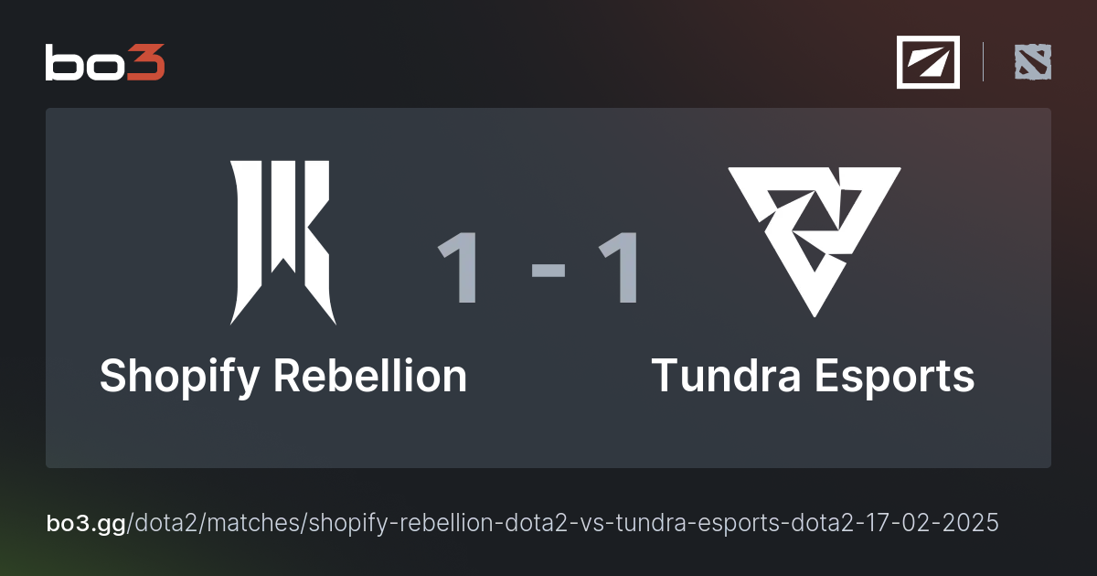 Shopify Rebellion vs Tundra Esports – Map 2 – Dota 2 – bo3.gg