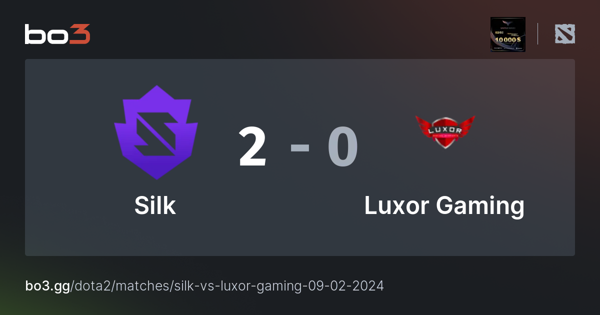 Silk vs Luxor Gaming - Dota 2 – bo3.gg