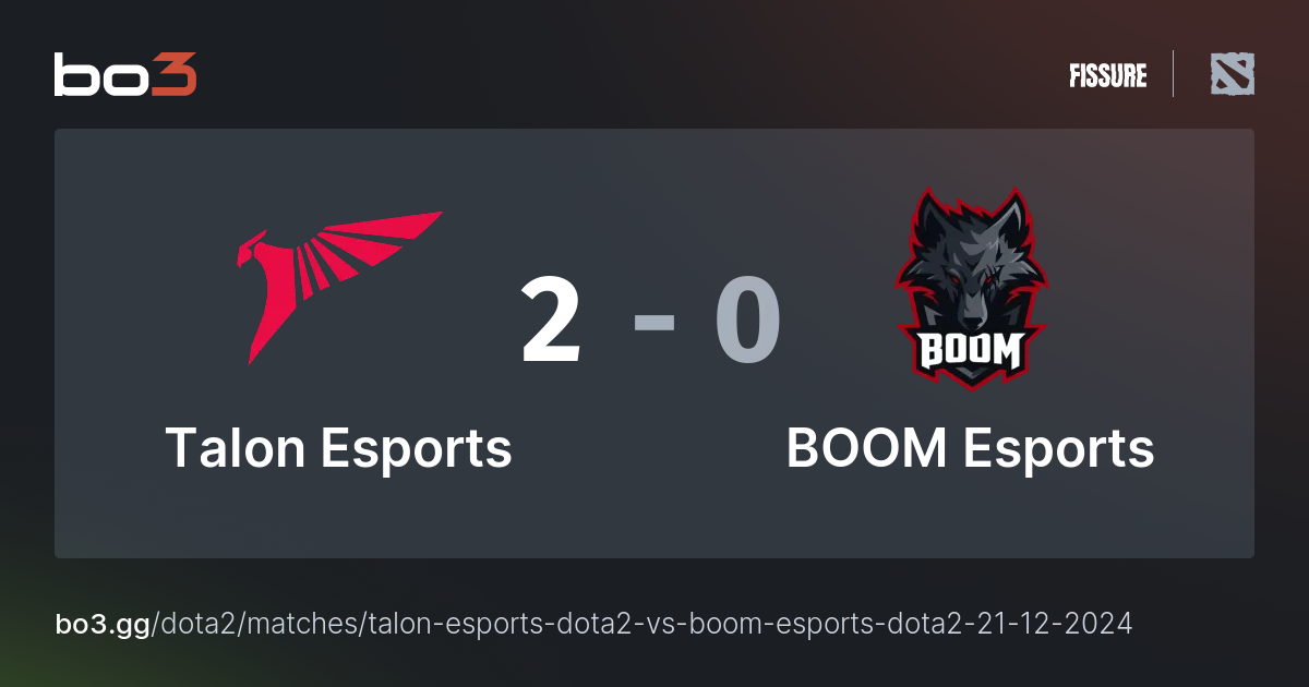 Talon Esports vs BOOM Esports - Dota 2 – bo3.gg