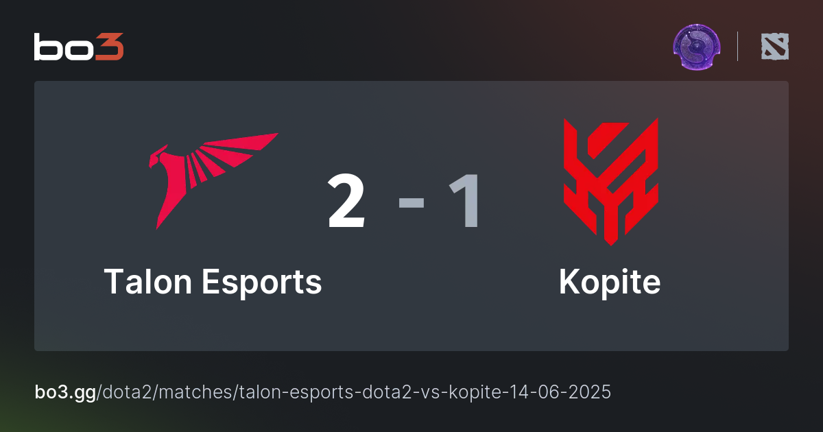 Talon Esports vs Kopite - Dota 2 – bo3.gg