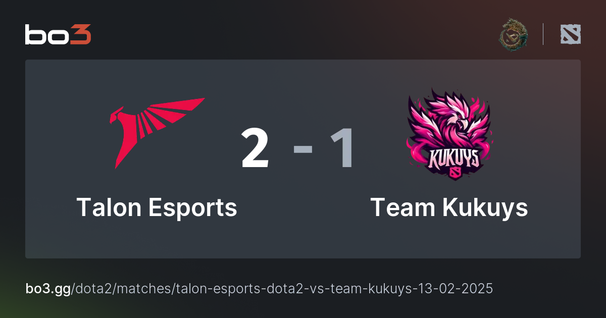 Talon Esports vs Kukuys - Dota 2 – bo3.gg