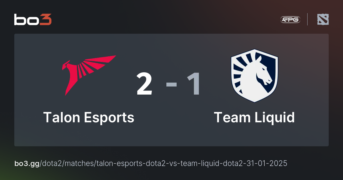 Talon Esports vs Team Liquid - Dota 2 – bo3.gg