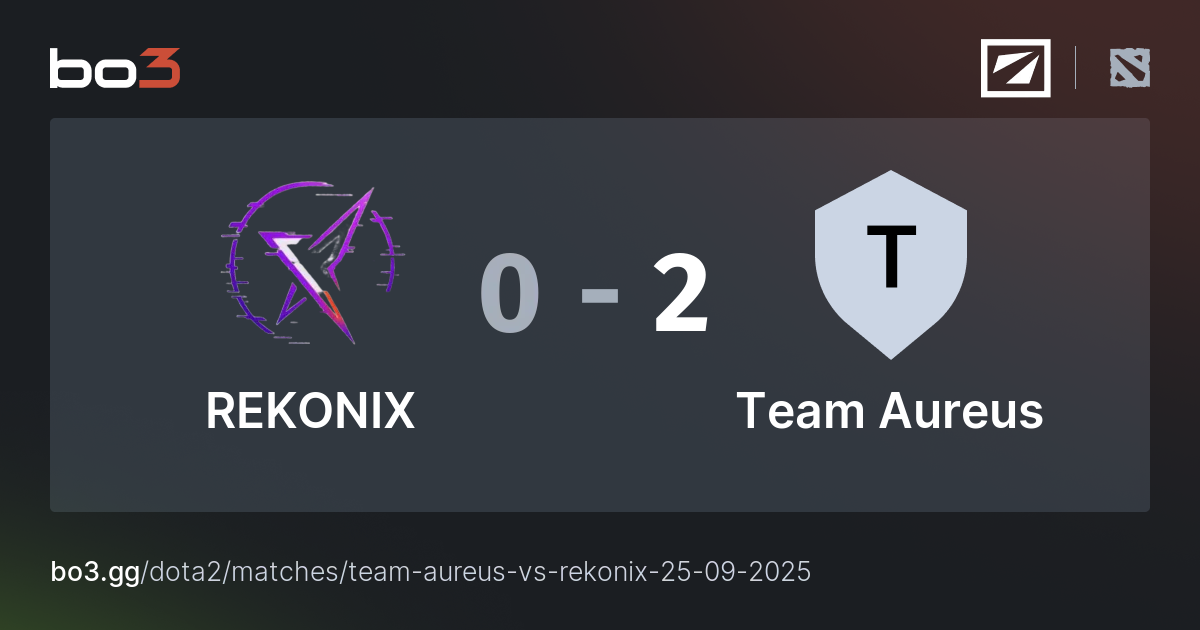 REKONIX vs Team Aureus - Dota 2 – bo3.gg