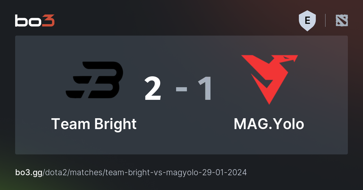 Team Bright vs MAG.Yolo - Dota 2 – bo3.gg