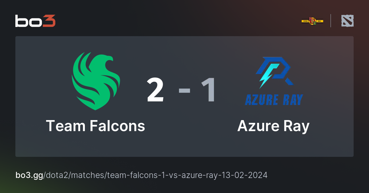 Team Falcons vs Azure Ray - Dota 2 – bo3.gg