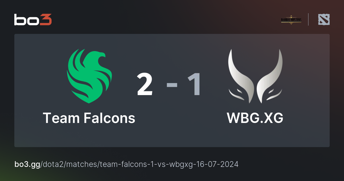 Team Falcons vs WBG.XG - Dota 2 – bo3.gg