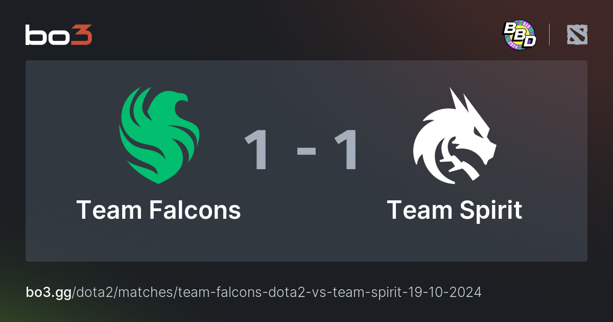 Team Falcons vs Team Spirit - Dota 2 – bo3.gg