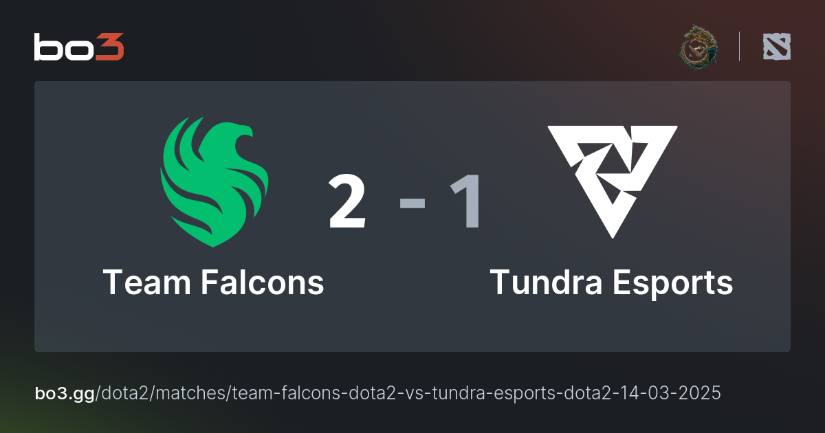 Team Falcons vs Tundra Esports - Dota 2 – bo3.gg