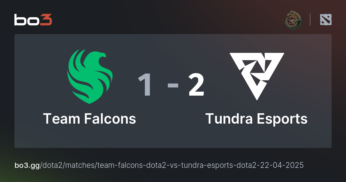 Team Falcons vs Tundra Esports - Dota 2 – bo3.gg
