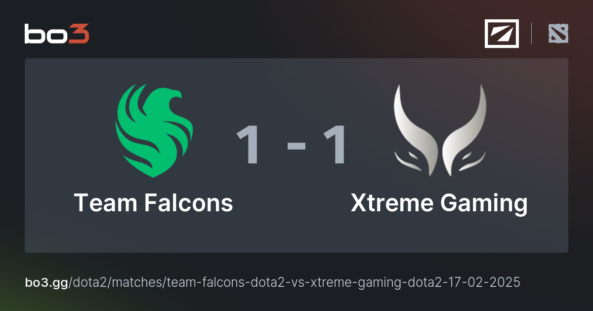 Team Falcons vs Xtreme Gaming - Dota 2 – bo3.gg