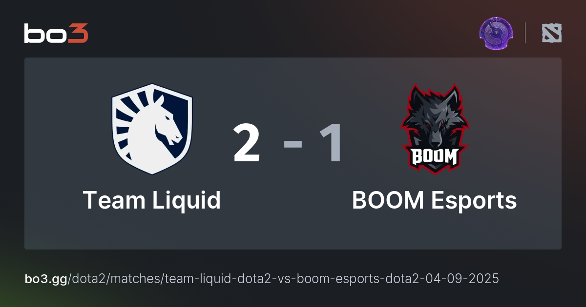 Team Liquid vs BOOM Esports – Dota 2 Live – bo3.gg