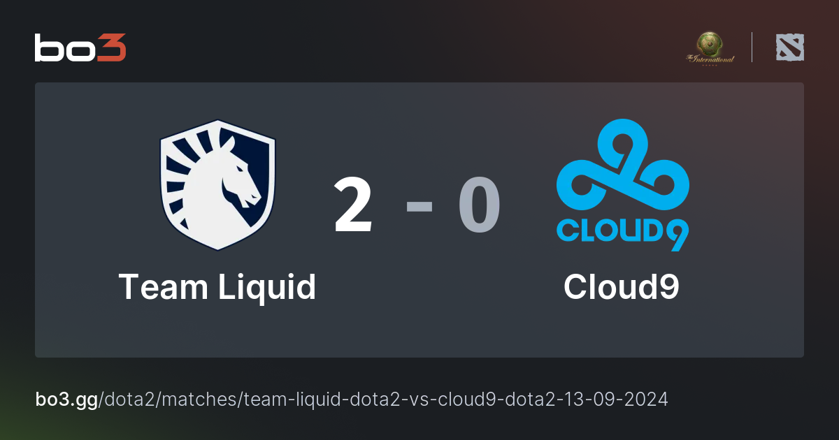 Team Liquid vs Cloud9 - Dota 2 – bo3.gg