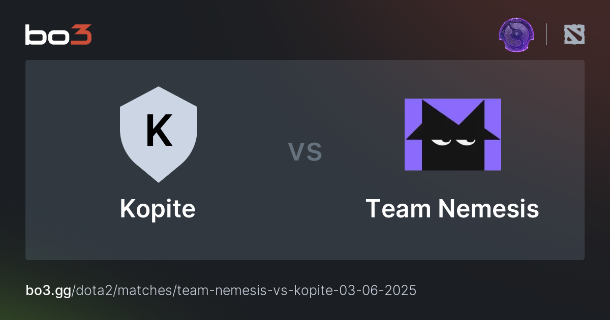 Kopite vs Team Nemesis - Dota 2 Live – bo3.gg