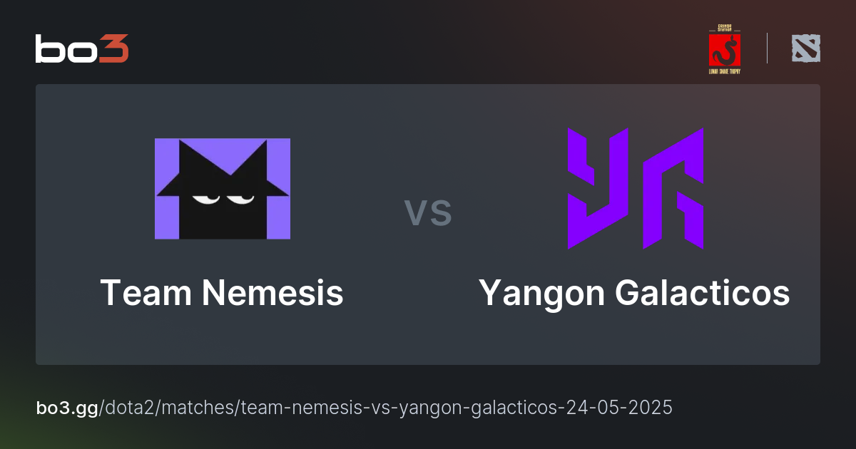 Team Nemesis vs Yangon Galacticos - Dota 2 Live – bo3.gg