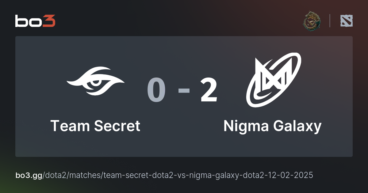 Team Secret vs Nigma Galaxy – Map 2 – Dota 2 – bo3.gg
