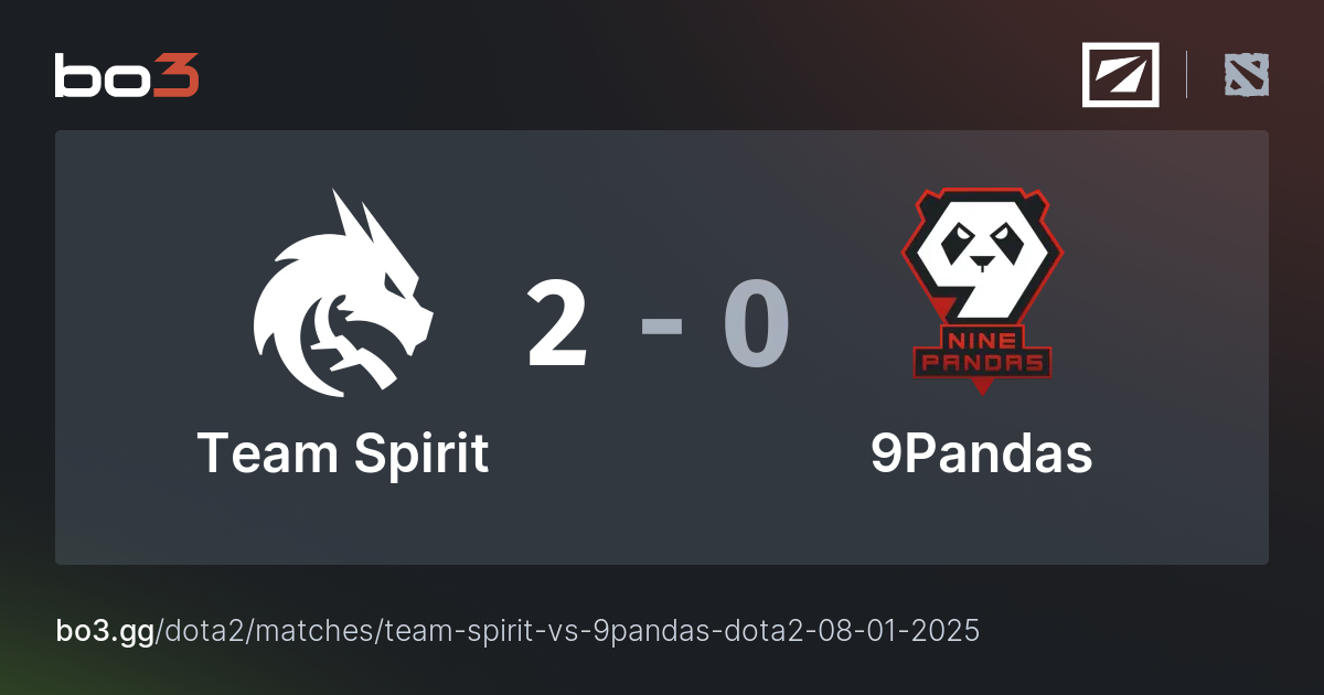 Team Spirit vs 9Pandas - Dota 2 – bo3.gg