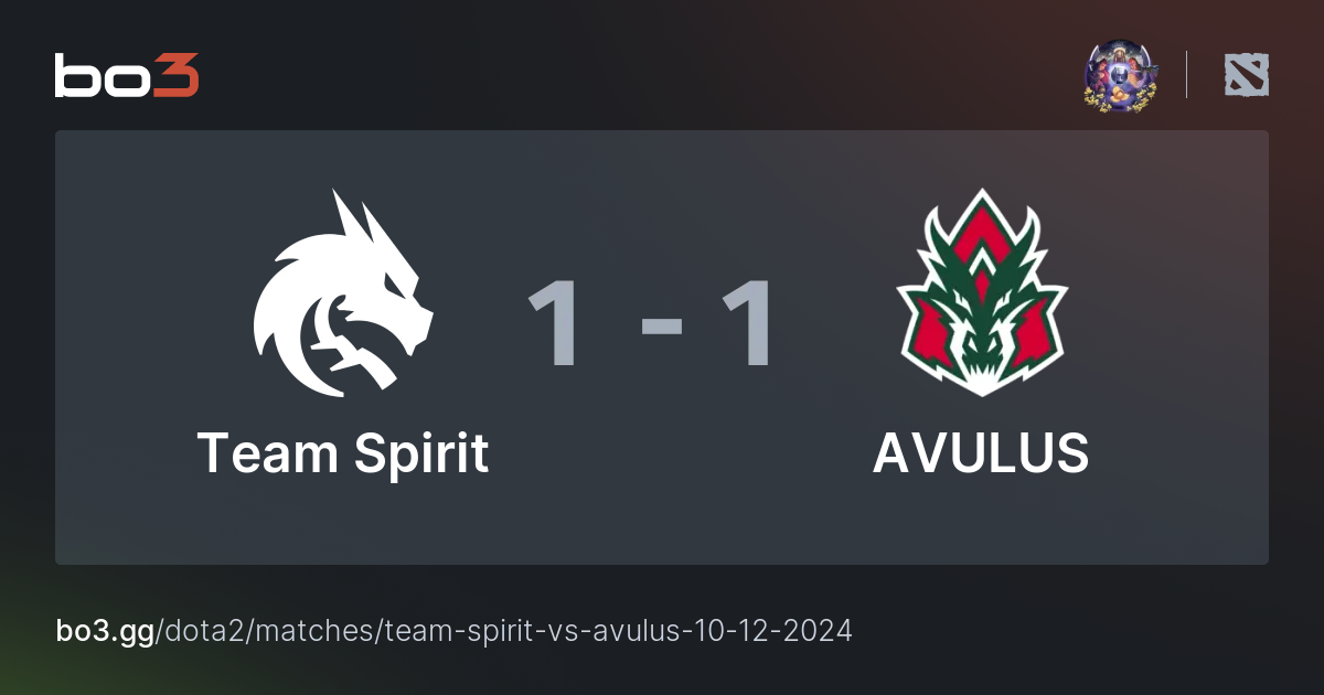 Team Spirit vs AVULUS - Dota 2 – bo3.gg
