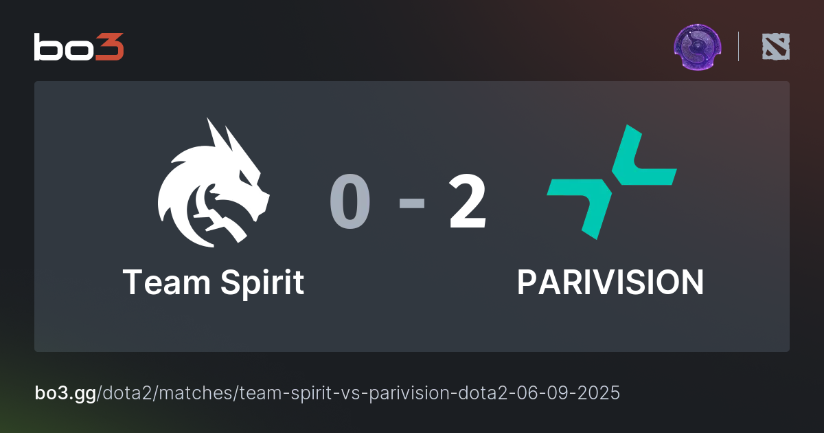 Team Spirit vs PARIVISION - Dota 2 En Vivo – bo3.gg