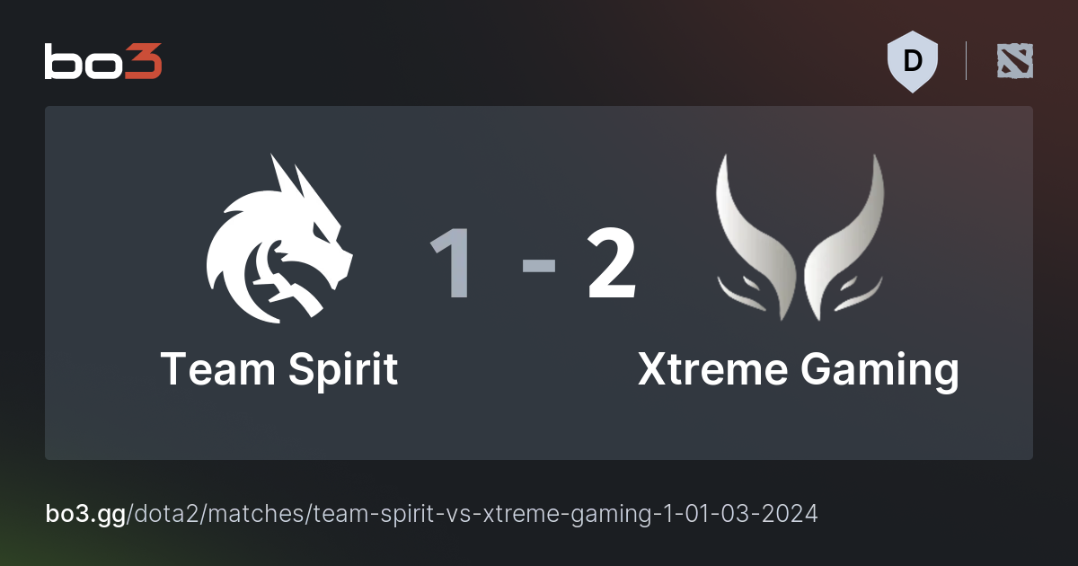 Team Spirit vs Xtreme Gaming - Dota 2 – bo3.gg