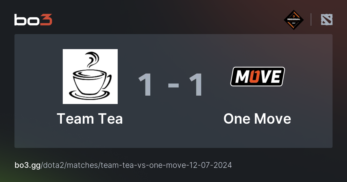 Team Tea vs One Move - Dota 2 – bo3.gg