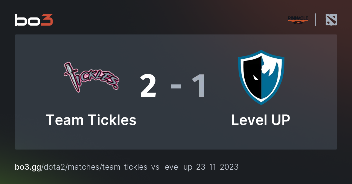 Team Tickles vs Level UP - Dota 2 – bo3.gg