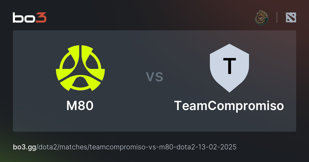 M80 vs TeamCompromiso - Dota 2 Live – bo3.gg