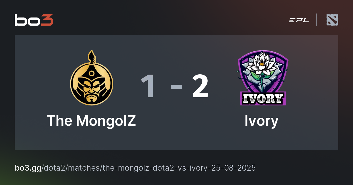 The MongolZ vs Ivory - Dota 2 – bo3.gg