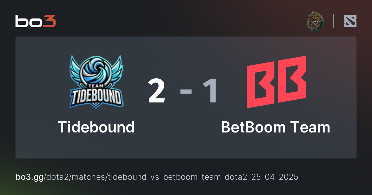 Team Tidebound vs BetBoom Team - Dota 2 – bo3.gg
