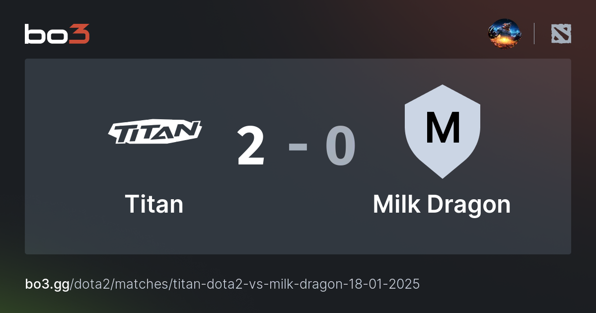Titan vs Milk Dragon - Dota 2 Live – bo3.gg