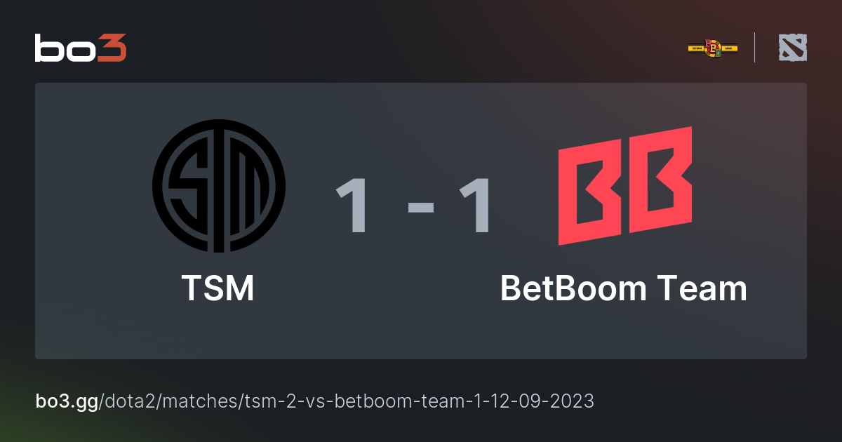 TSM vs BetBoom Team - Dota 2 – bo3.gg
