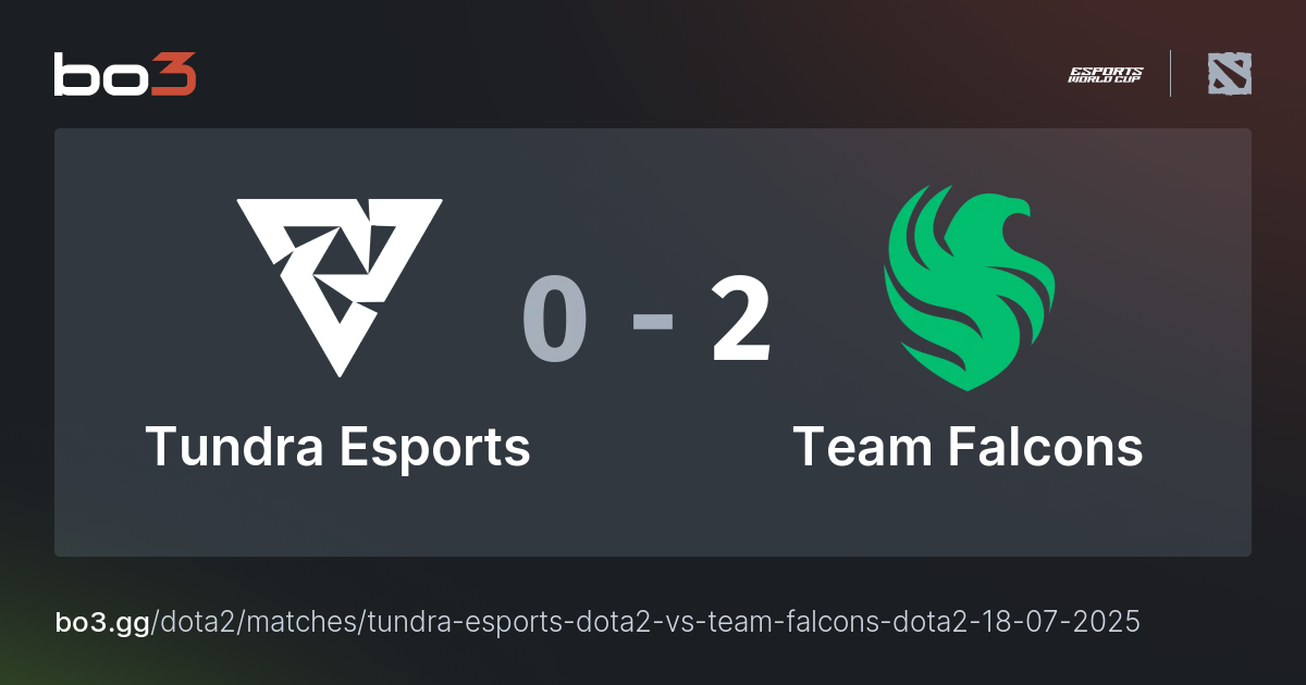 Tundra Esports vs Team Falcons – Map 1 – Dota 2 – bo3.gg